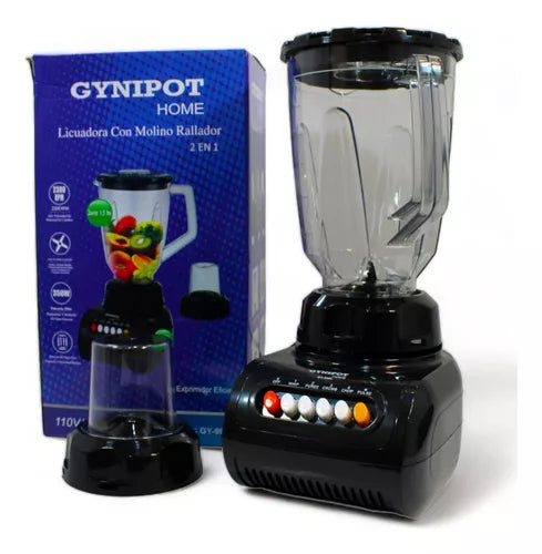 Licuadora Tradicional 2 & 1 Gynipot 350W 1.25 Lts.